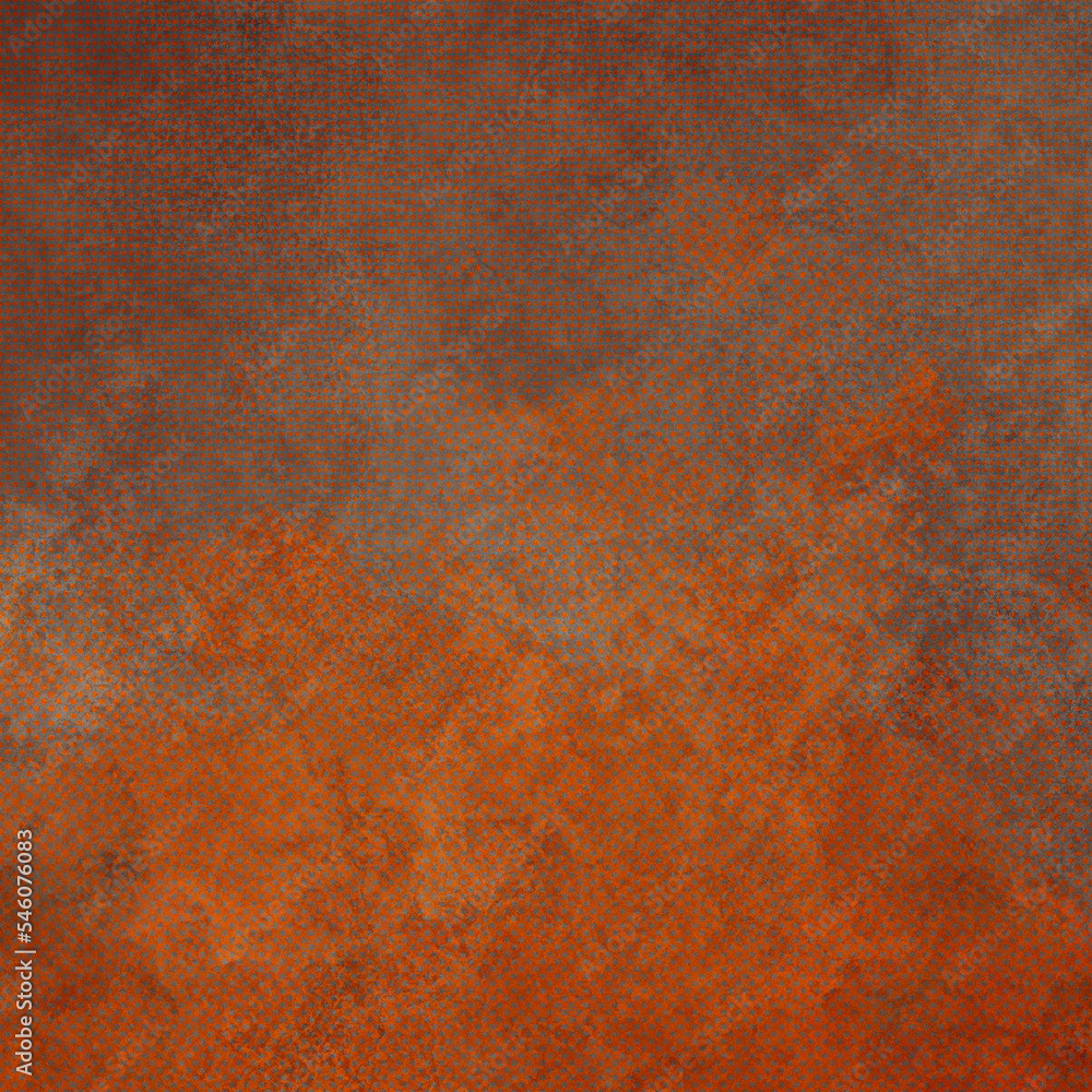 Grunge brown orange dirty shapes in impression surreal halftones ...
