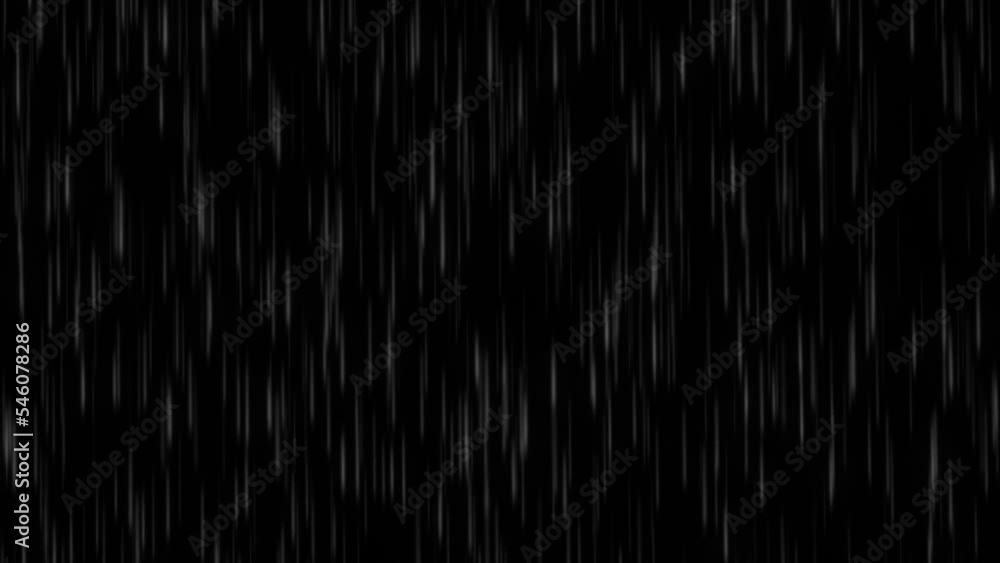 Rain Falling Effects Animation On Alpha Channel,rain Falling On Black Background Uses For Video ...
