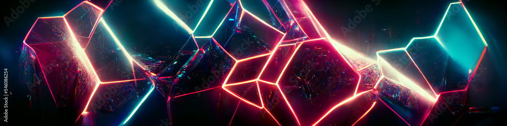 Abstract digital metaverse city Stock Illustration | Adobe Stock