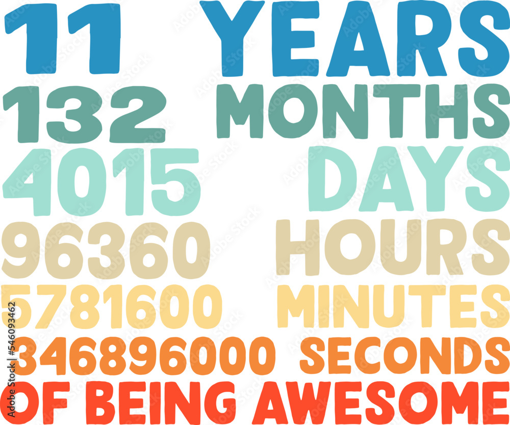 How Many Days Are In 11 Years