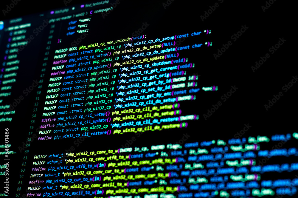 Backend core system coding with PHP. Can be used as background Stock ...