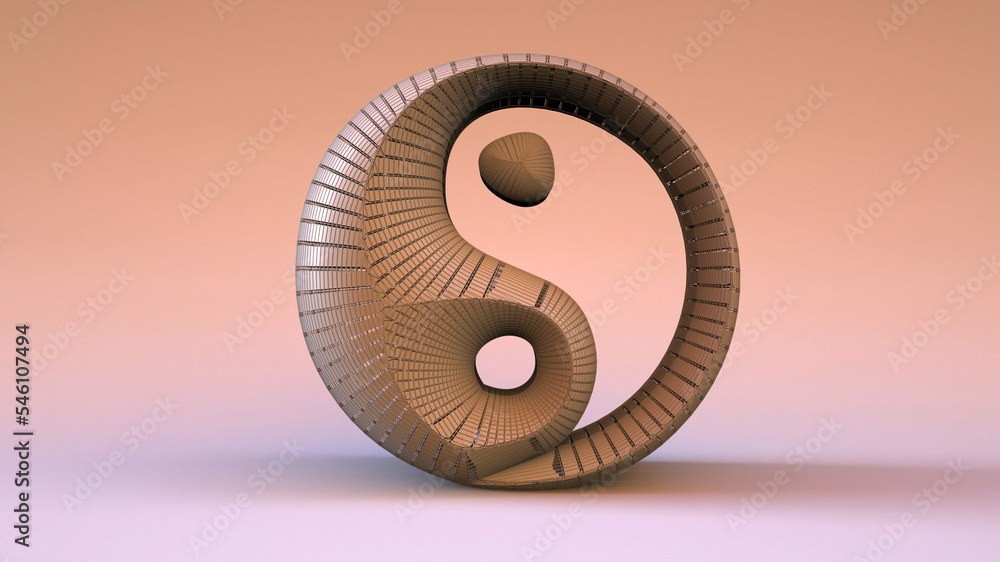 3D Illustration of an object-artefact-art piece from the era of the ...