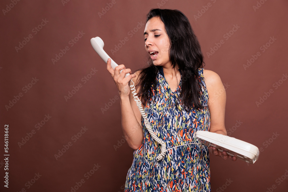 Irritated Face Expression On Phone