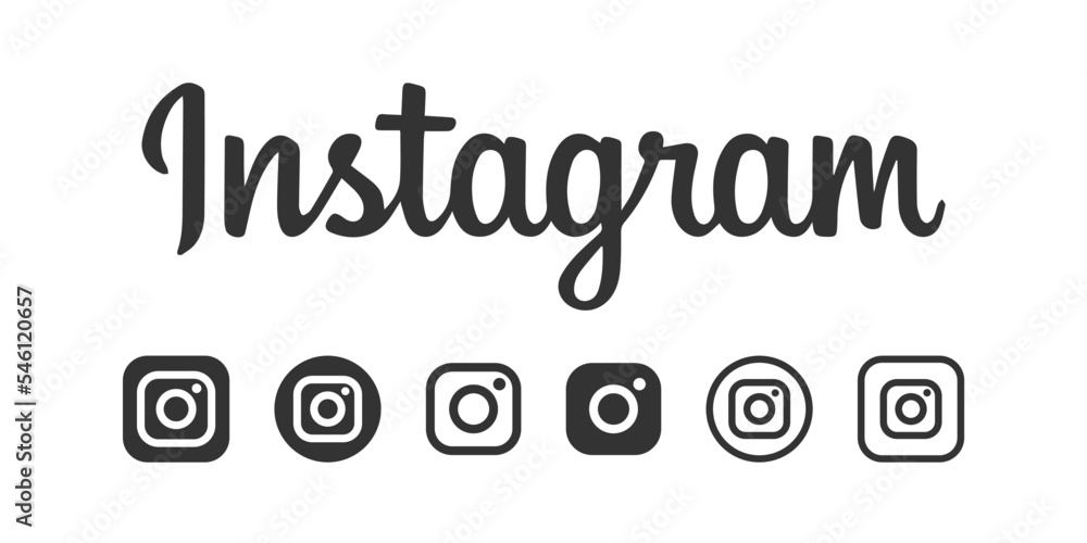 Instagram Icon Flat Vector