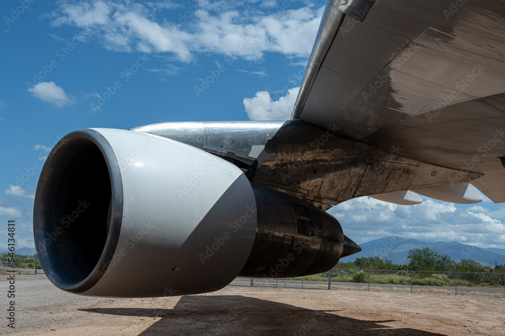 A GE Propulsion Test Platform Boeing 747 on display at the Pima Air and ...