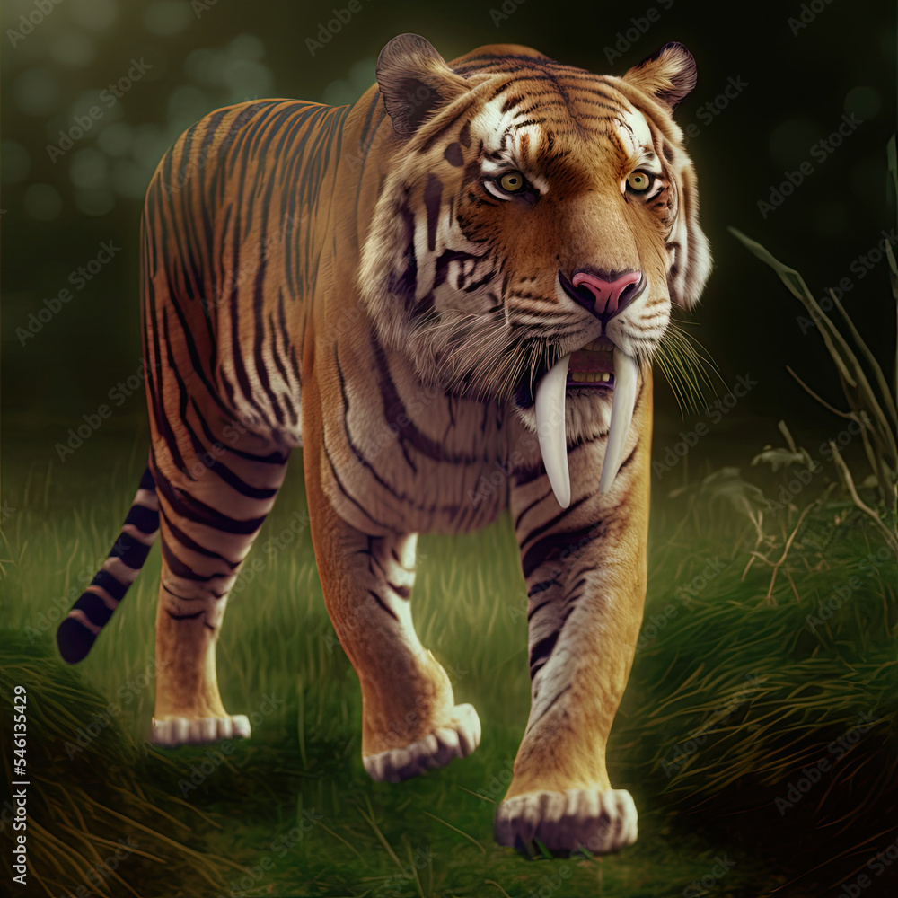 The saber-toothed tiger was a Pleistocene-era mammal and big cat ...