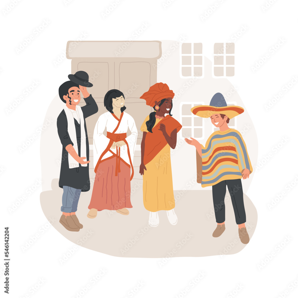 Cultural diversity day isolated cartoon vector illustration. Celebrate ...
