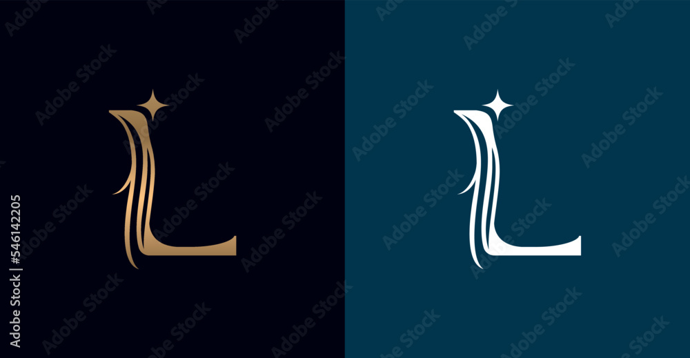 Letter L Monogram Logo design Stock Vector | Adobe Stock