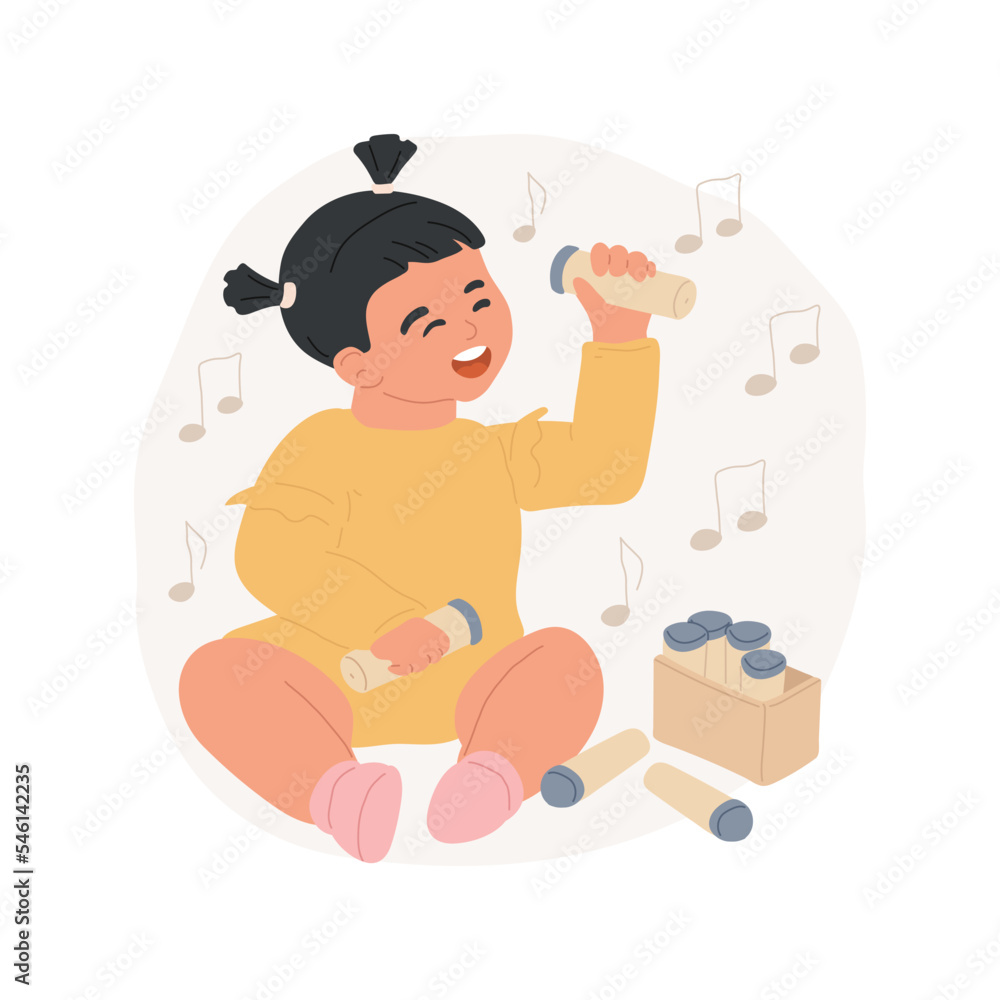 Sound cylinders isolated cartoon vector illustration. Sound boxes ...