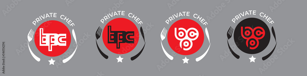 BCP letter logo design with black background in illustrator, vector ...
