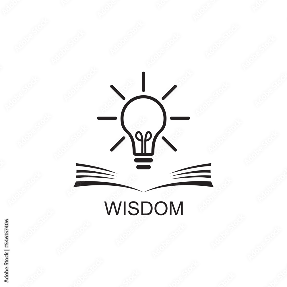 wisdom icon, knowledge icon vector Stock Vector | Adobe Stock