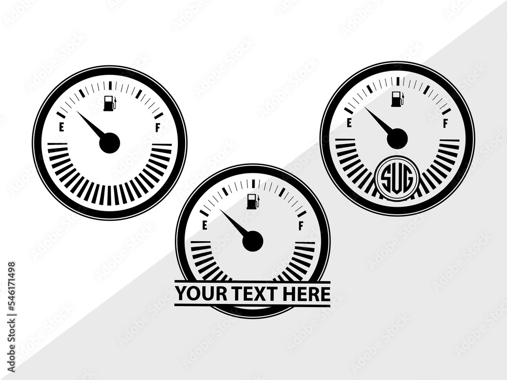 Indicator Gas Tank Monogram, Indicator Gas Tank Silhouette, Gas Tank ...