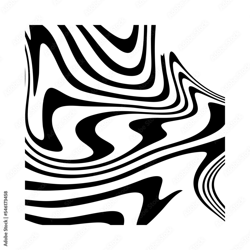 wave curve pattern on wall.Optical illusion striped wrapped background ...