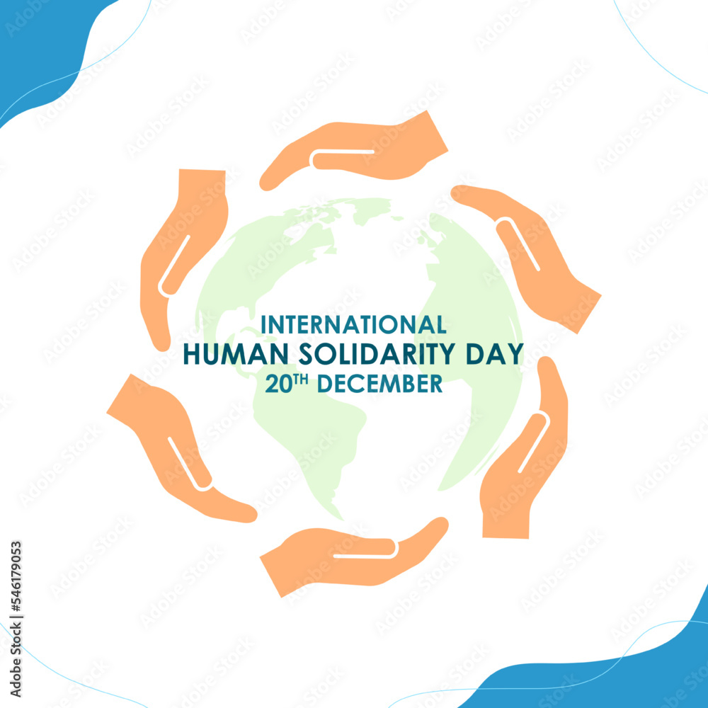 Vector illustration of International Human Solidarity Day Stock Vector ...