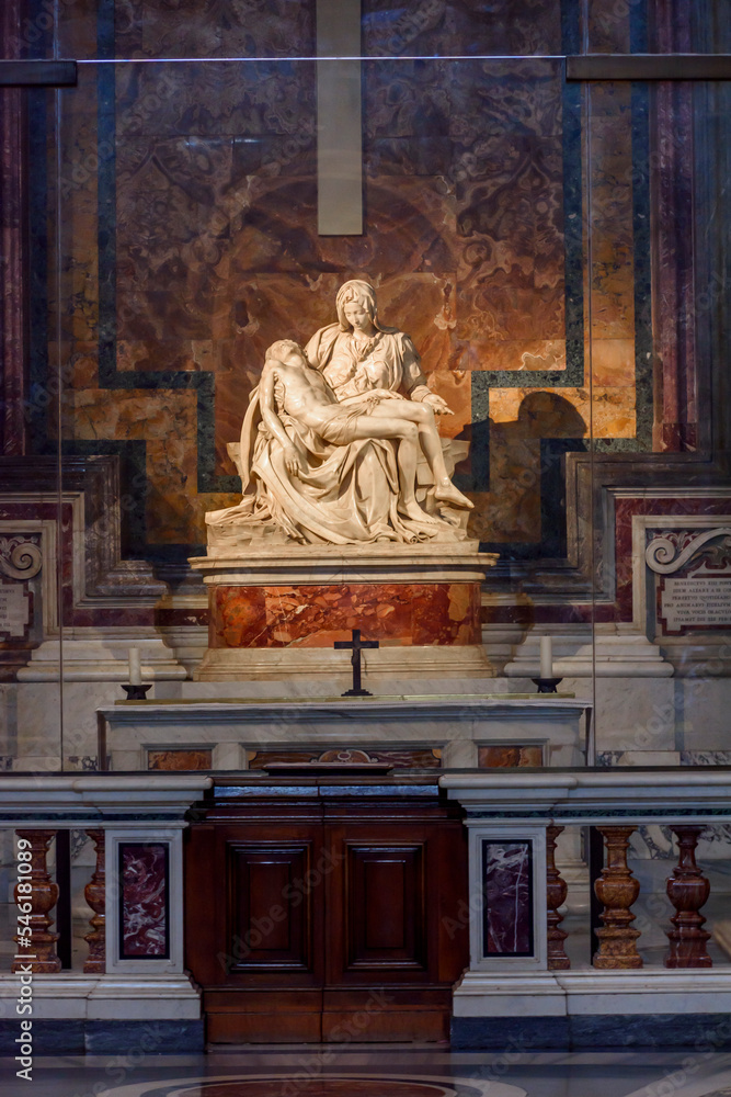 Vatican - October 2022: Pieta (Mother Mary and Jesus Christ) sculpture ...
