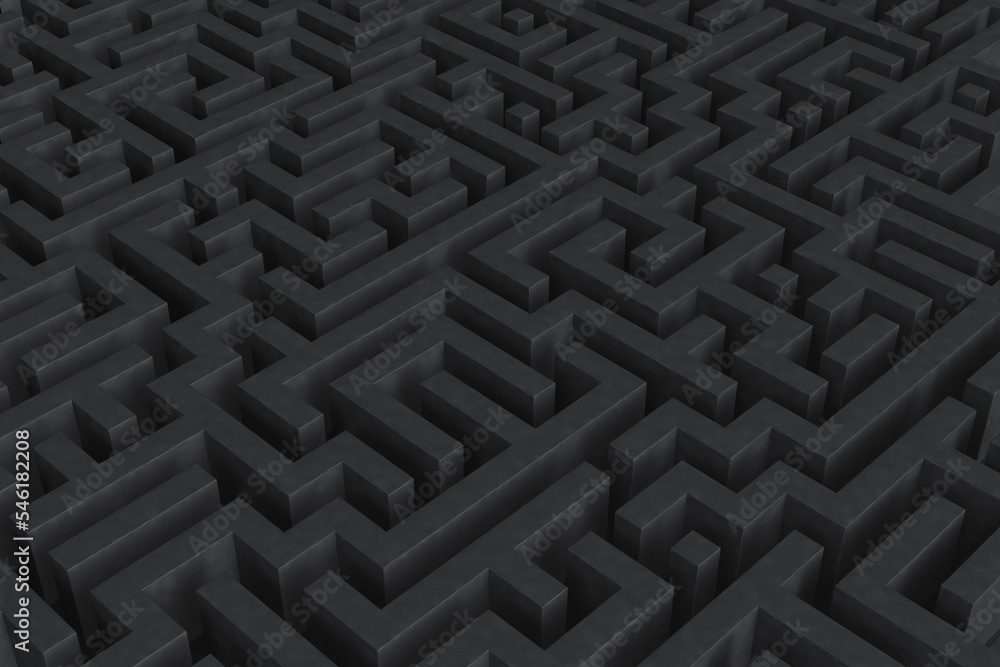 Abstract labyrinth background. Huge maze as a symbol of endless and ...