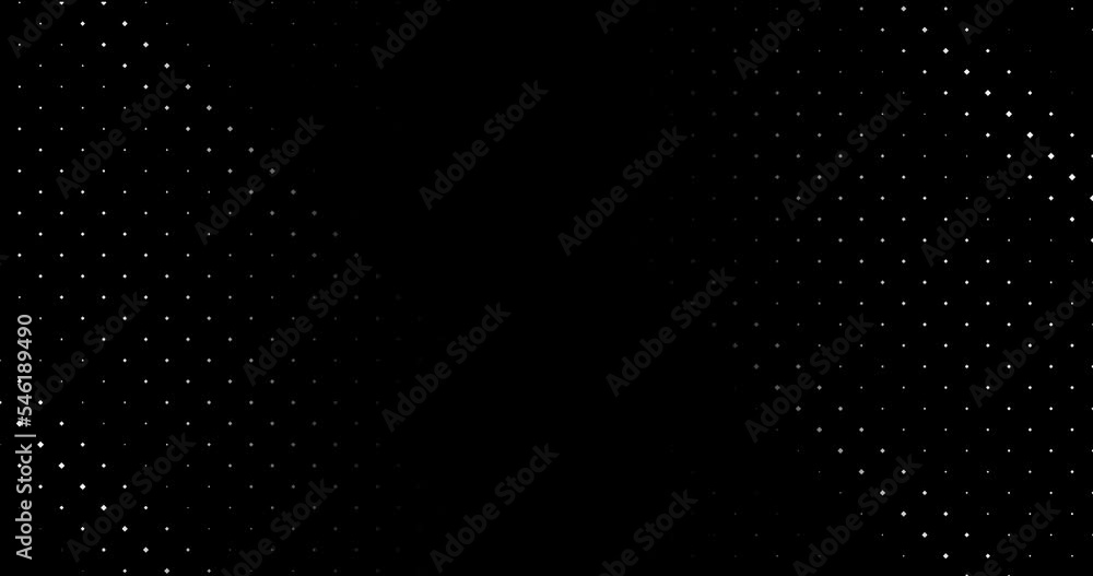 Abstract dynamic with white dots rhombus on transparent background ...