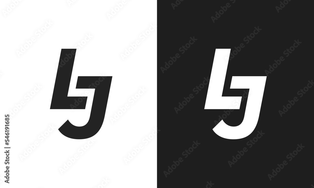 LJ, JL initial letters monogram logo Stock Vector | Adobe Stock