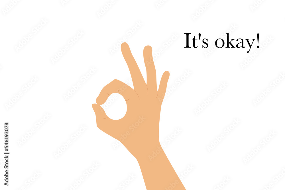 Vetor do Stock: Vector illustration. Hand pose concept. Male or female ...