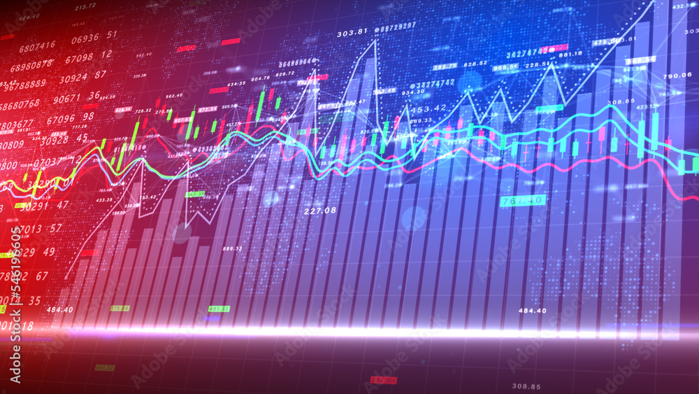 Digital Data Financial Investment And Trading Trends, Financial Diagram ...