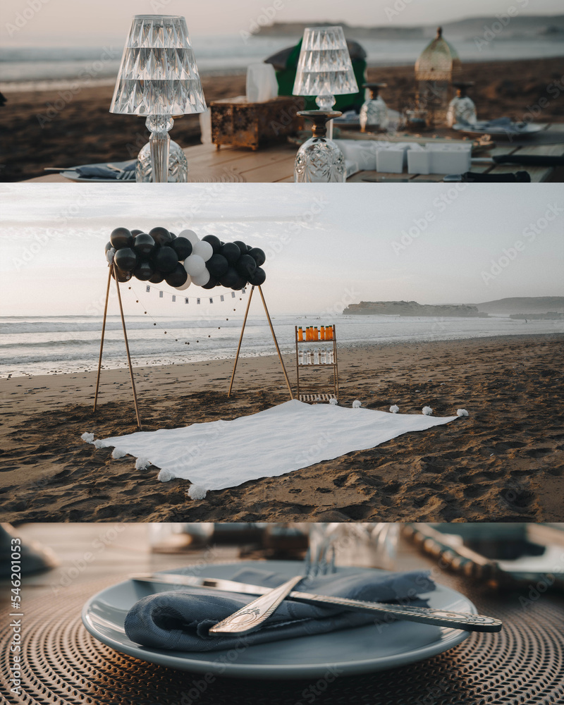 Décorations utilisées à Tamraght, Maroc pour fêter son anniversaire ...