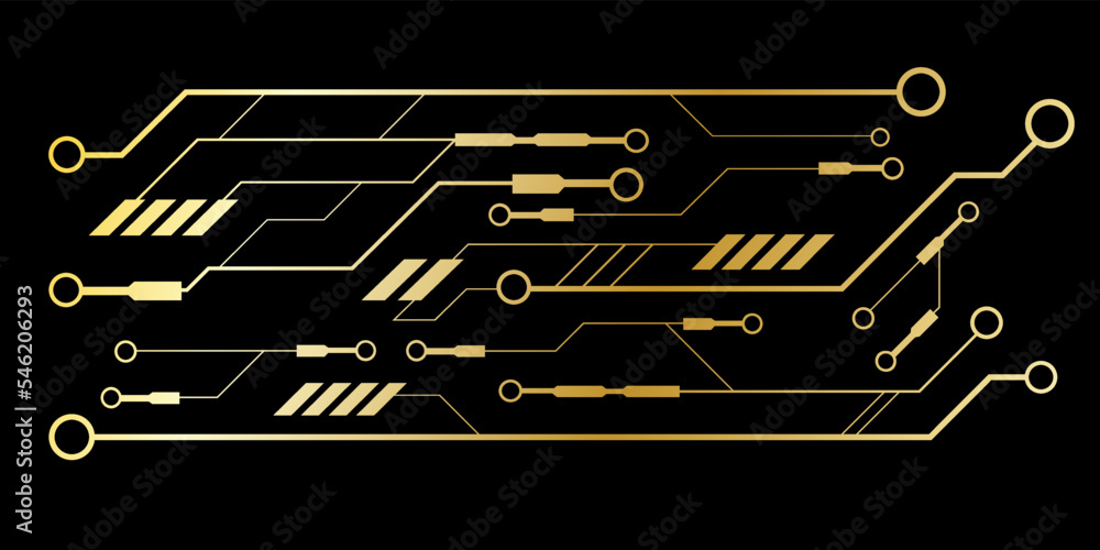 Dark background wiring diagram. Abstract electrical circuit. Vector ...