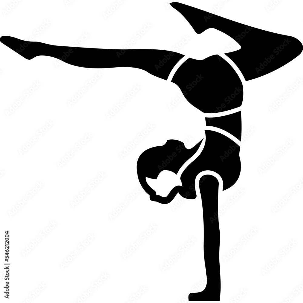 Acrobatic Icon Stock Vector | Adobe Stock