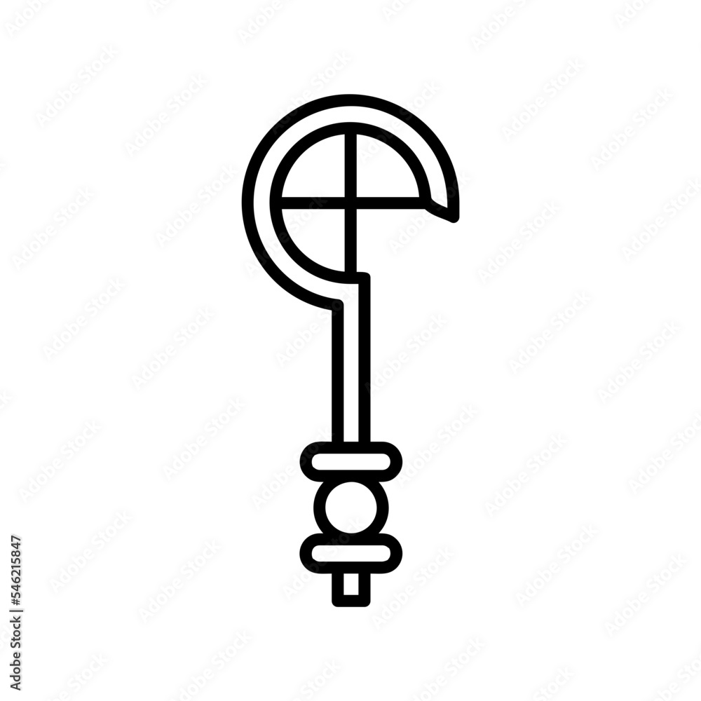 Crosier Icon Stock Vector | Adobe Stock