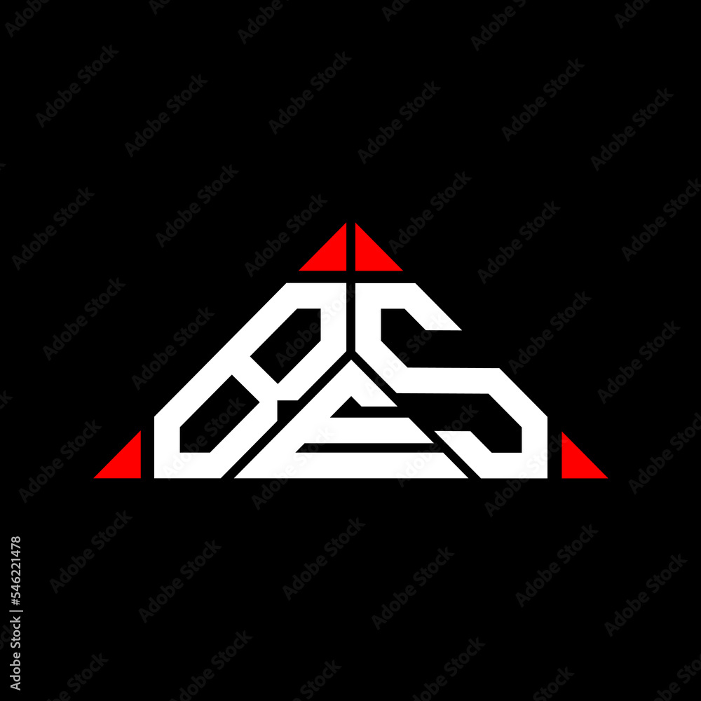 BES letter logo creative design with vector graphic, BES simple and ...