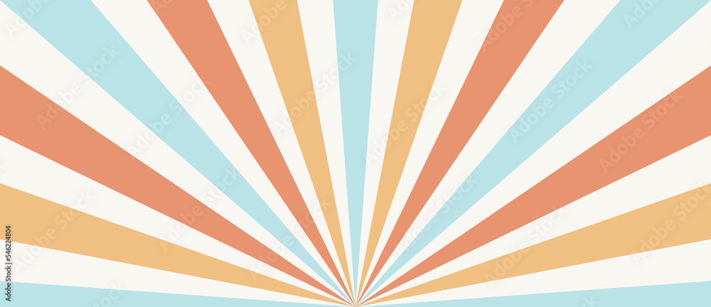 Vintage sunburst background vector. Retro radial illustration. Vintage ...