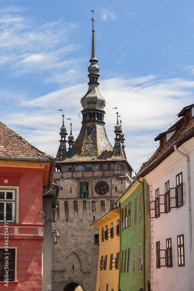 Clock Tower carries signs of authority: four turrets on roof corners ...