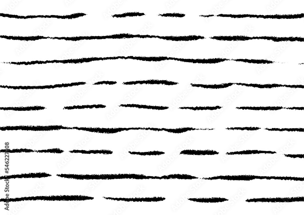 hand drawn horizontal dashed lines. scribble dashed lines Stock Vector ...