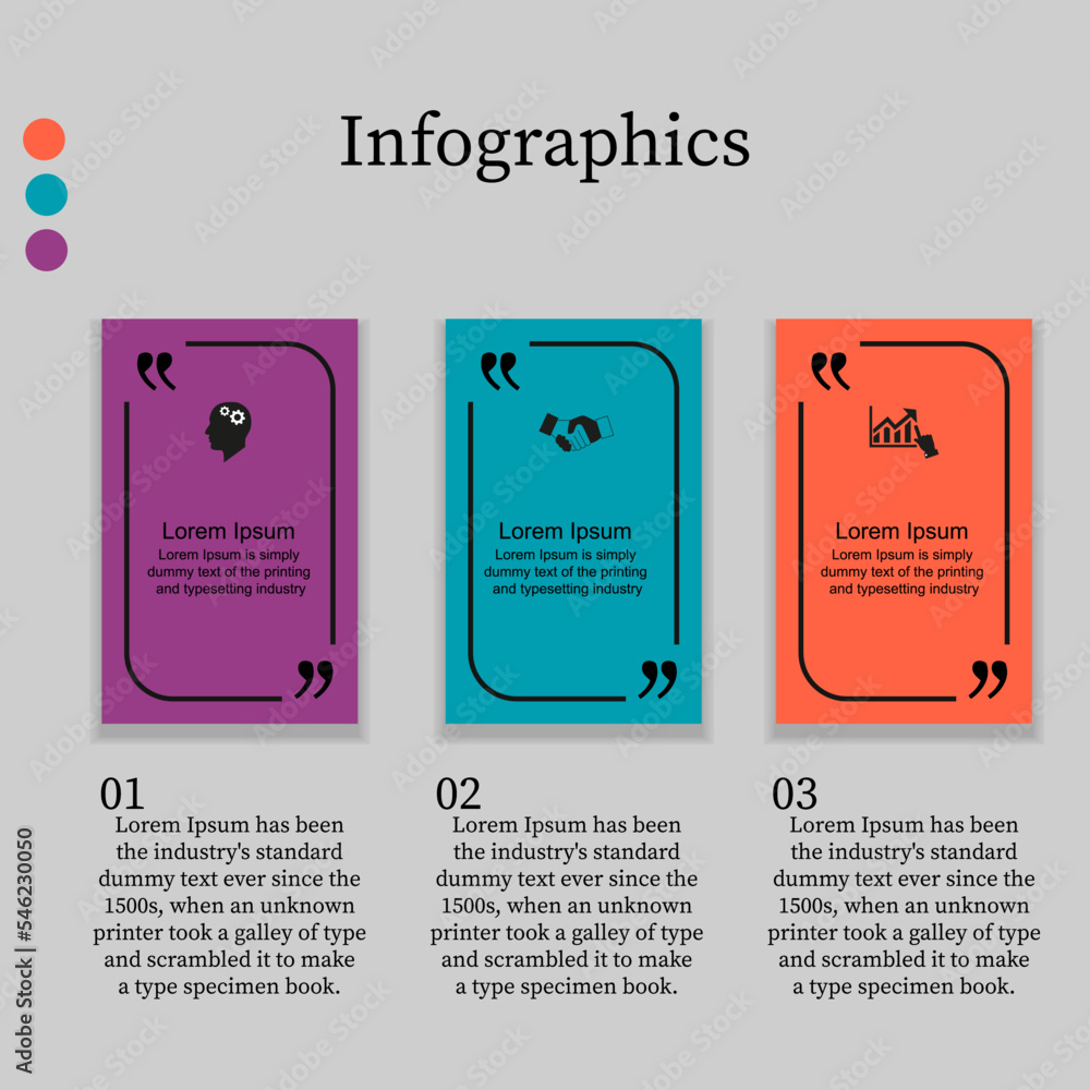 Business data visualization, infographics. Scheme of the process of ...