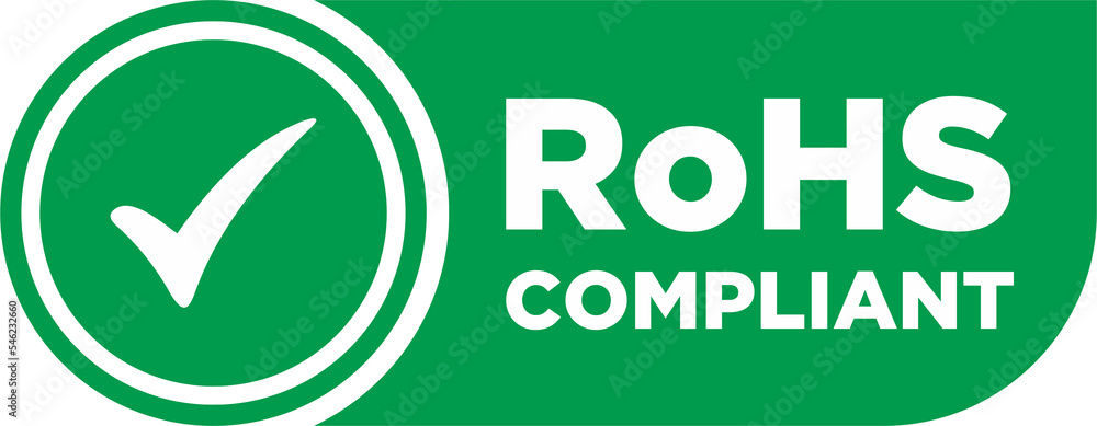 RoHS compliant vector icon set with tick mark Stock Illustration ...