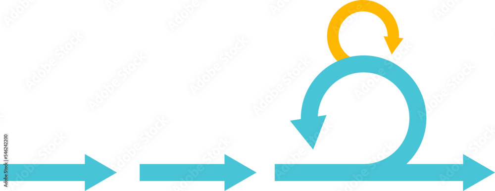 Scrum info graphic diagram element vector set illustration. Agile ...
