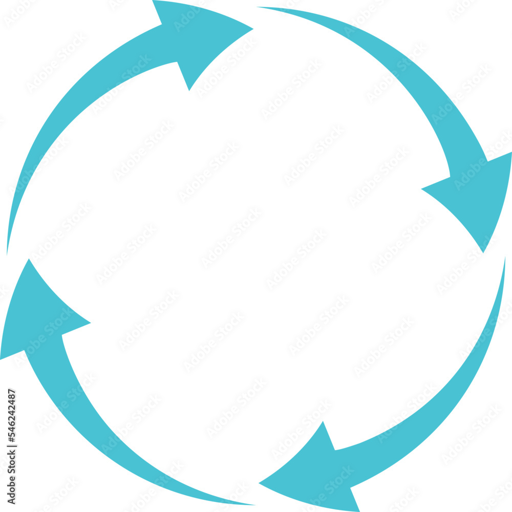 Solid circular arrows symbols collection vector illustration. Reuse or ...