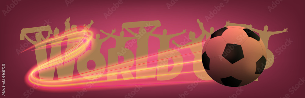 cheering football banner. Business Presentation Vector Template use for ...