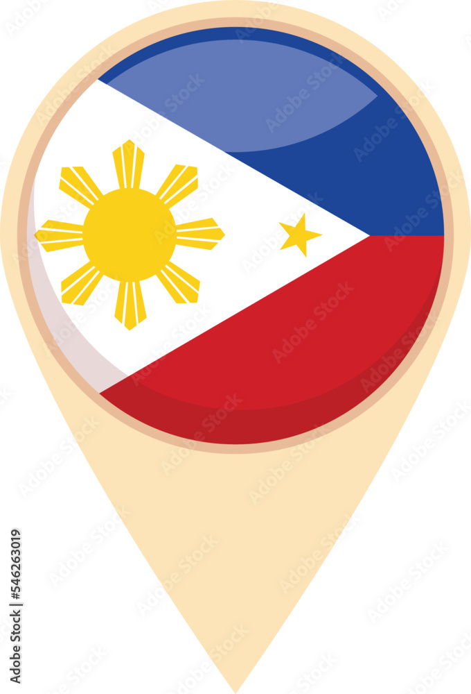 Philippines location icon cartoon vector. Culture travel. People ...