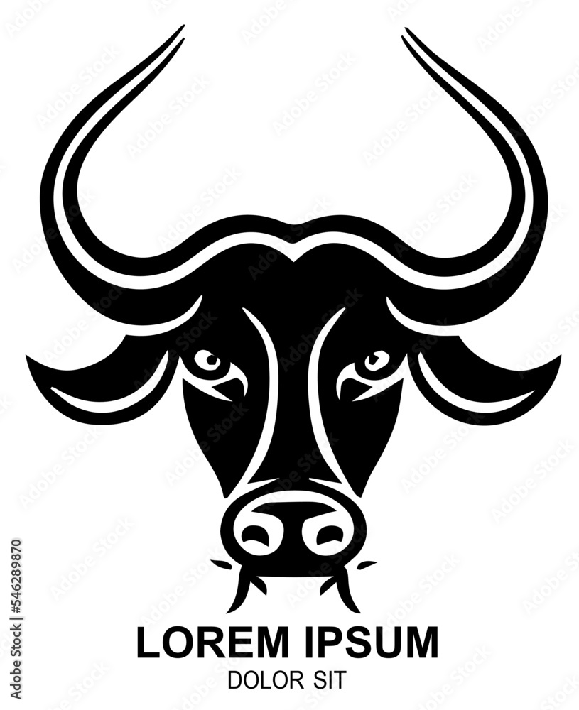 tattoo design tribal bull tribal tattoo Polynesian ethnic black and ...