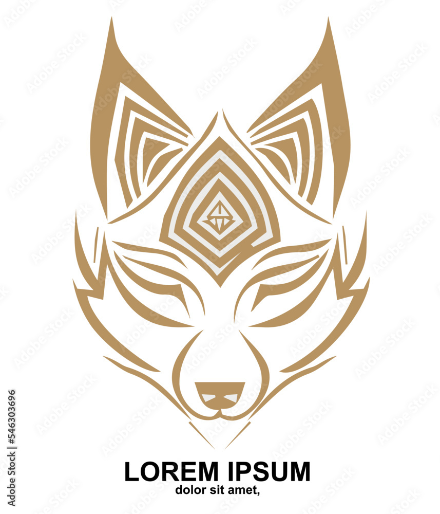 tattoo design tribal wolf tribal tattoo Polynesian ethnic black and ...