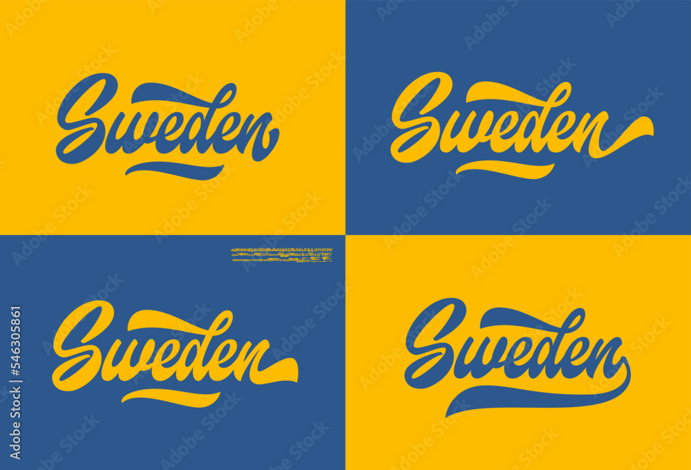 Sweden. Original Brush Script Font with many alternate characters ...