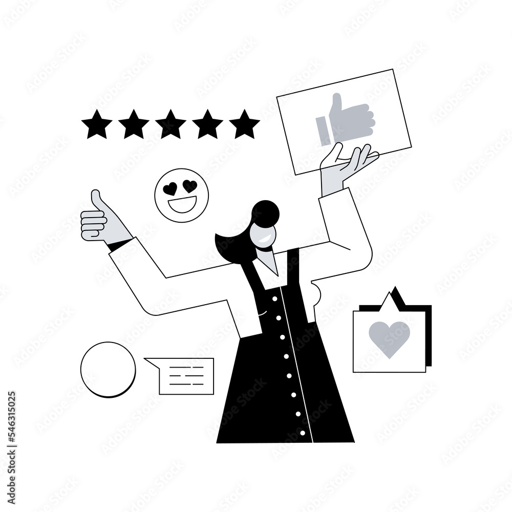 User feedback and website rating abstract concept vector illustration ...