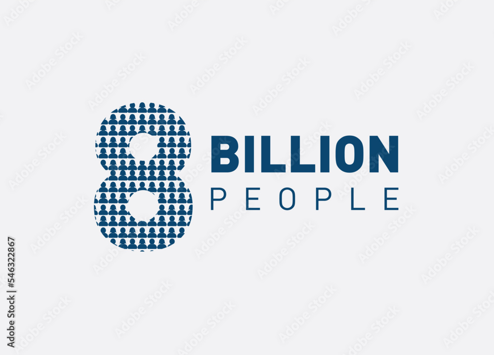 8 billion people in the world. The world population reaches 8 billion ...