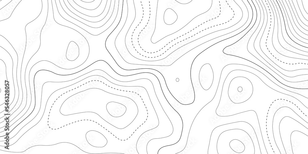Topographic contour map. Vector cartography illustration. Topography ...