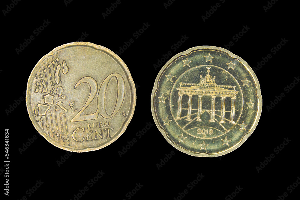 Foto de Moneda alemana de 20 céntimos de euro do Stock | Adobe Stock