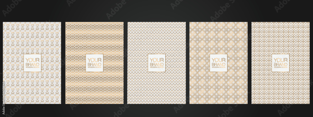 Modern White cover design set. Creative abstract with diagonal line ...