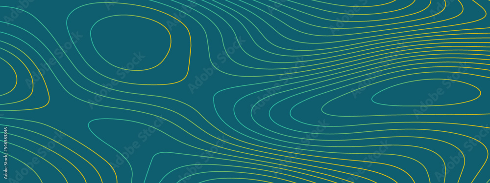 Blue wavy abstract topographic map contour, lines Pattern background ...