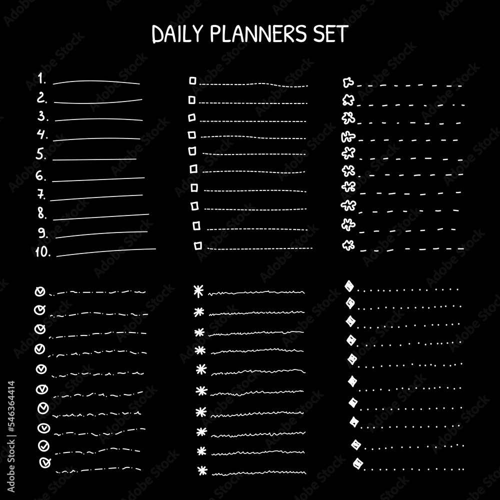 Doodle Black Bullet List Hand Drawn Sketch Checklist Notebook doodle-black-bullet-list-hand-drawn-sketch-checklist-notebook