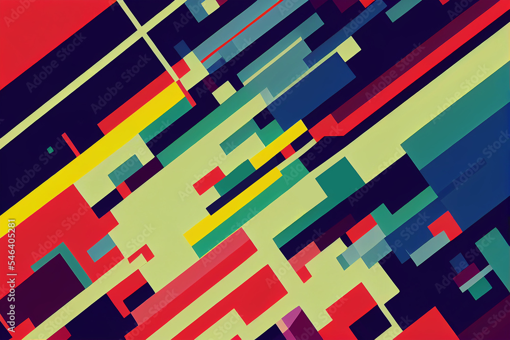 Background Illustration In Hero Image Style Abstract Lines Design Trends 2022 2023 2d Art