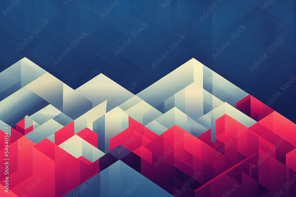 background illustration in Hero image style, abstract lines, design ...